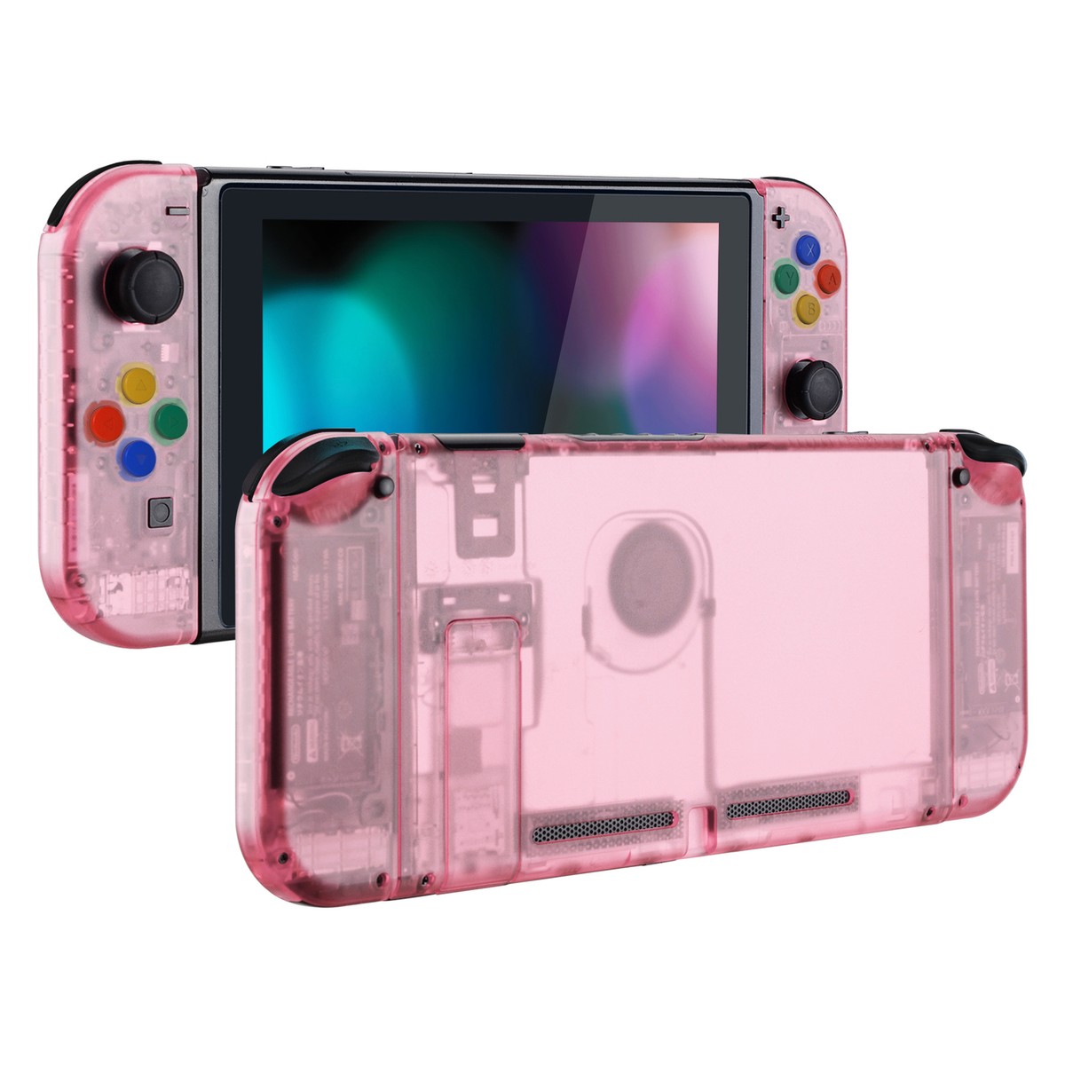 Nintendo Switch Clear Plate EXtremeRate Custom Replacement Full Set