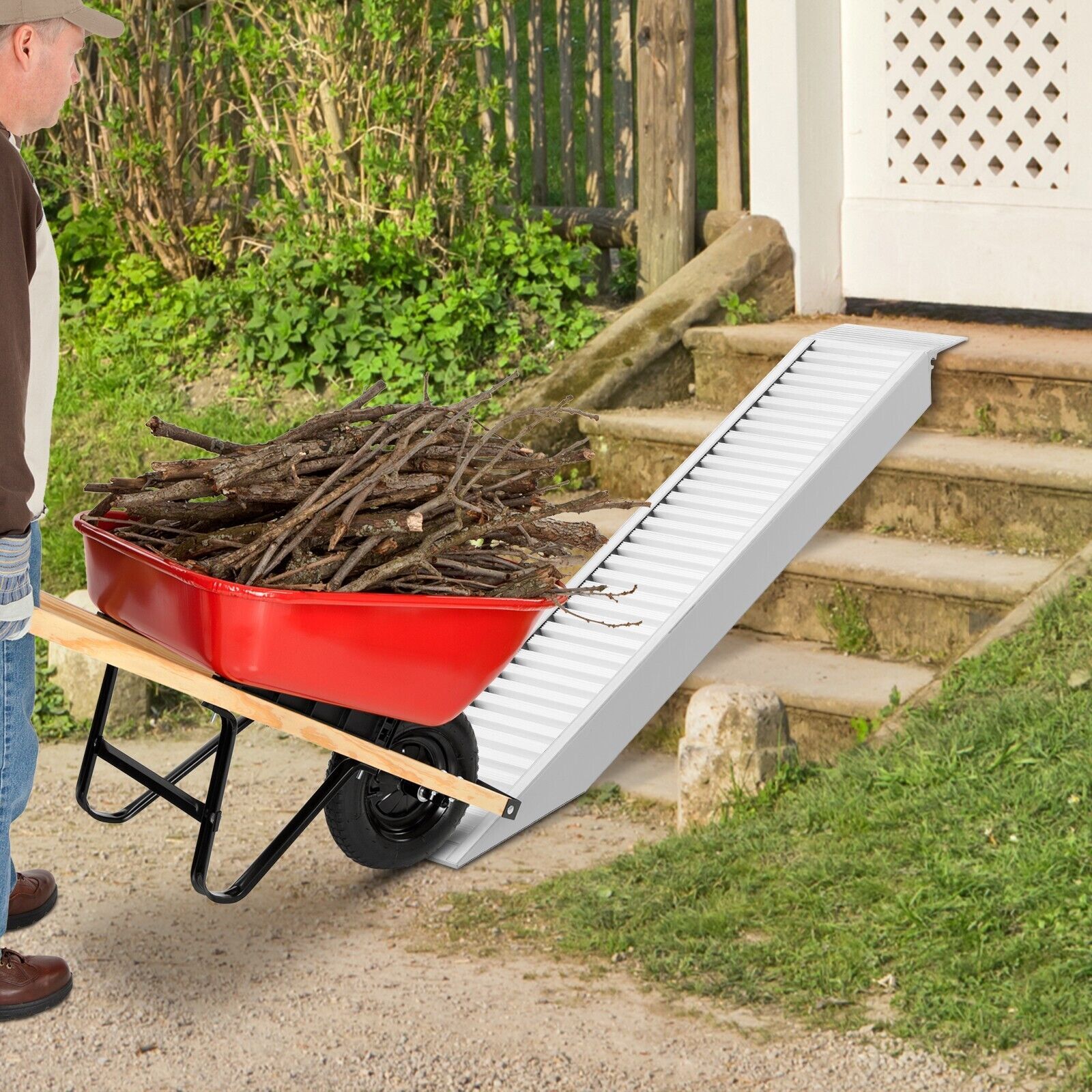 Heavy-duty Trailer Ramp Lightweight Universal Vehicle Loading Ramp ...