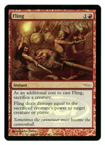 Fling FOIL DCI Promo Light Play MTG Magic DNA GAMES | eBay
