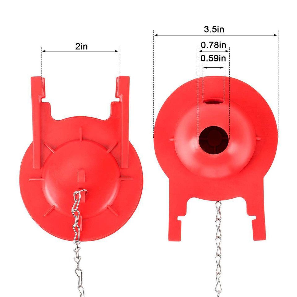 Toilet Flapper Ultra High Performance Universal Flapper 3" Flush Valves ...