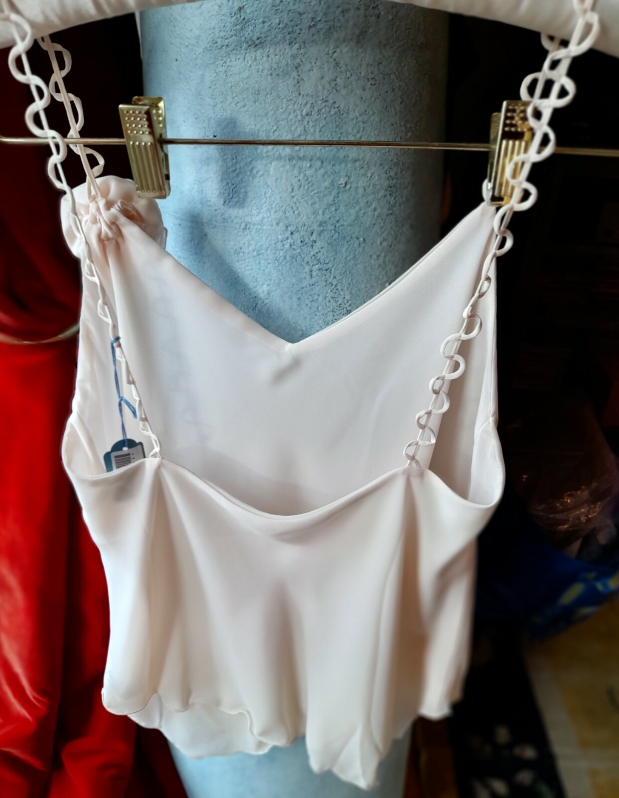 Jane Woolrich Peach Chiffon Strappy Pyjamas With Rosette | eBay UK