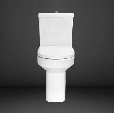Modern Rimless Close Coupled Round Comfort Height Ceramic Toilet | eBay
