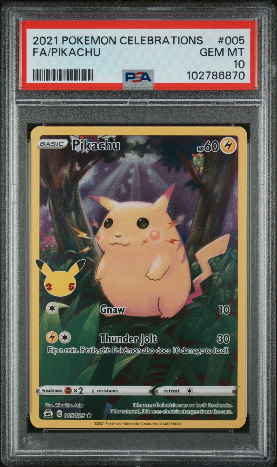 Pikachu 2021 Celebrations #005/025 Holo Price Guide - Sports Card Investor