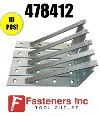 (QTY 10) Unistrut / B-Line Shelf Bracket Brace 12-1/2" #478412 P1773 EG ...