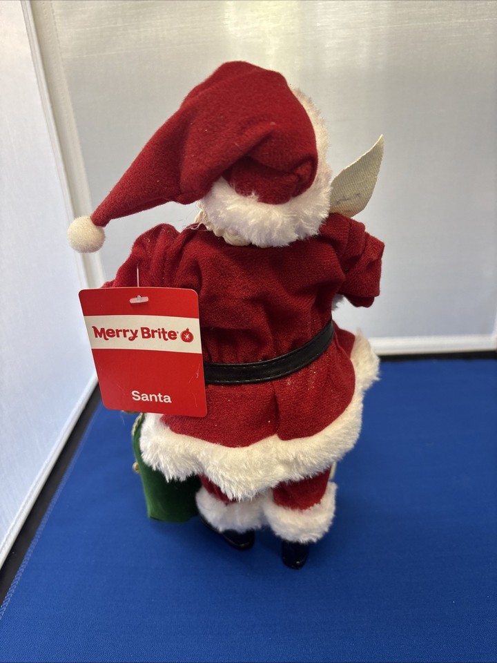 Merry Brite Santa Claus nice list 10.5" Figurine NWT Christmas Gifts | eBay