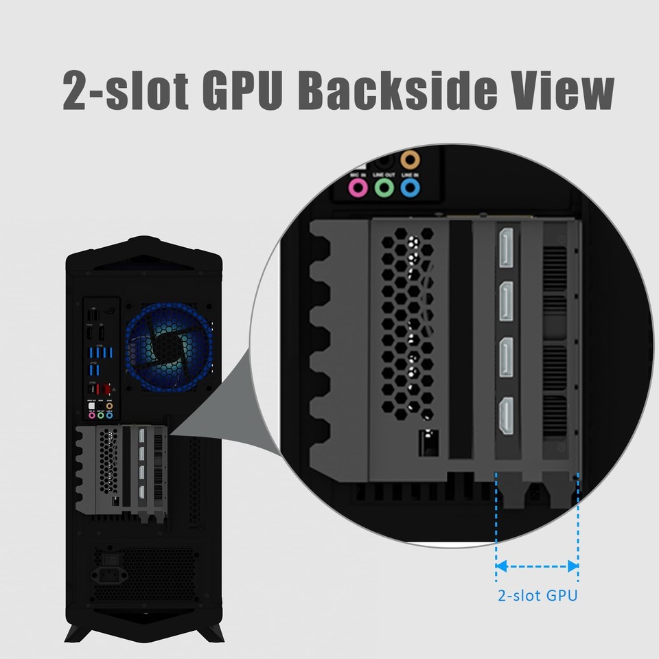 GPU Vertical Mounting Bracket Kits PCIE 5.0 X16 Riser Cable Mounting ...