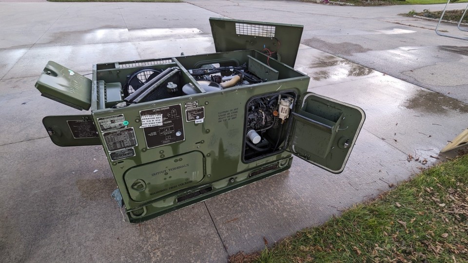 MEP-1040 AMMPS 10kW Military Diesel Generator Yanmar 4TNV84T Load Bank ...