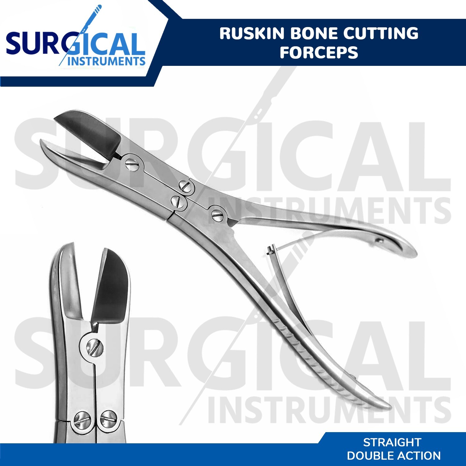 Ruskin Bone Cutting Forceps Straight 7.50" Double Action Stainless ...