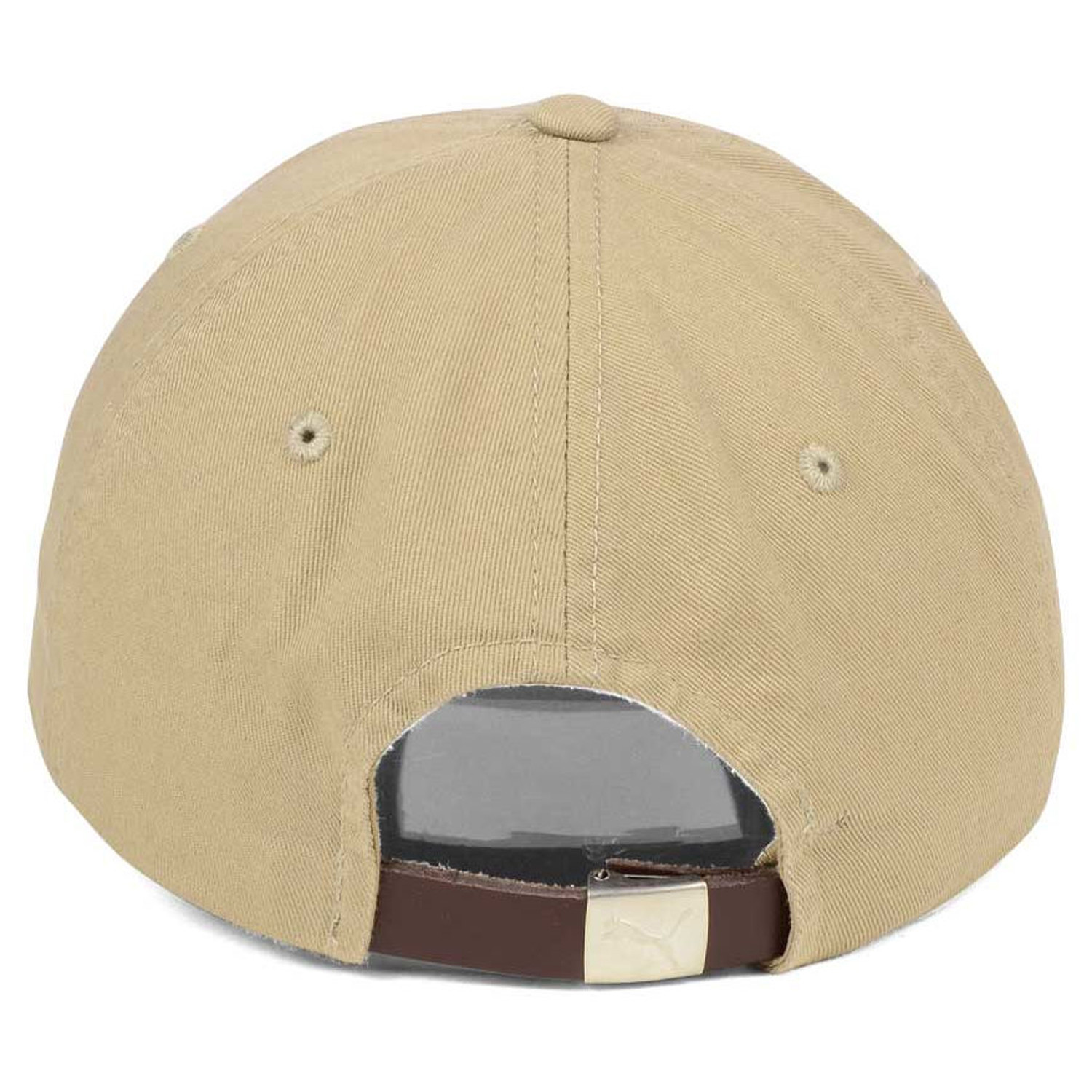 Puma Leaping Cat Logo Polo Leather Strapback Washed Slouch Dad Golf Cap ...