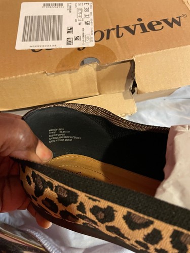 Comfort view animal print flats 12w | eBay