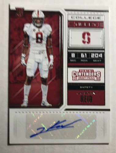 2018 Panini Contenders Draft Picks #293 Autograph Justin Reid Houston ...