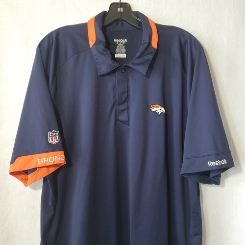 Denver Broncos Polo Shirt Mens XL NFL Football Blue Team Apparel Casual ...
