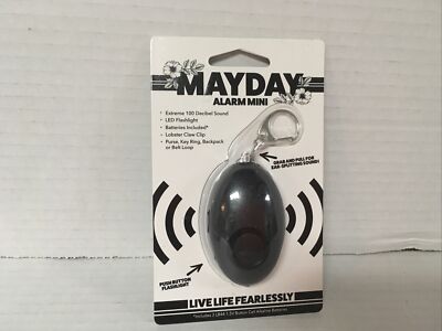New Mayday Mini Loud Alarm Self Defense Personal Emergency LED Keyring ...