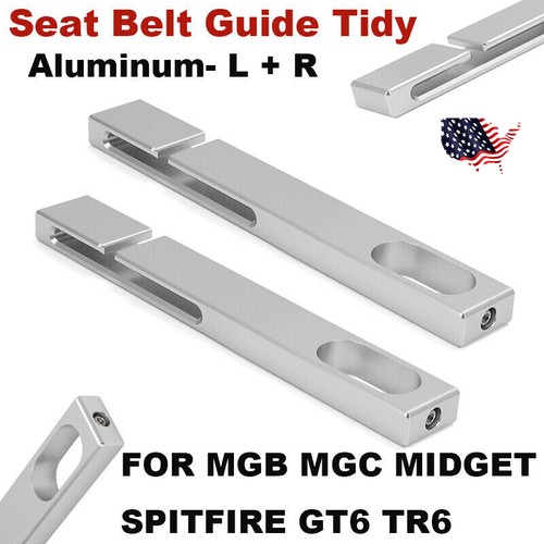 FOR MGB MGC MIDGET SPITFIRE GT6 TR6 - ALUMINIUM HEADREST SEAT BELT ...