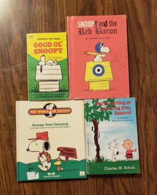 SNOOPY - Lot of 2 Vintage Paperback & 2 Vintage Hardcover Books - See ...