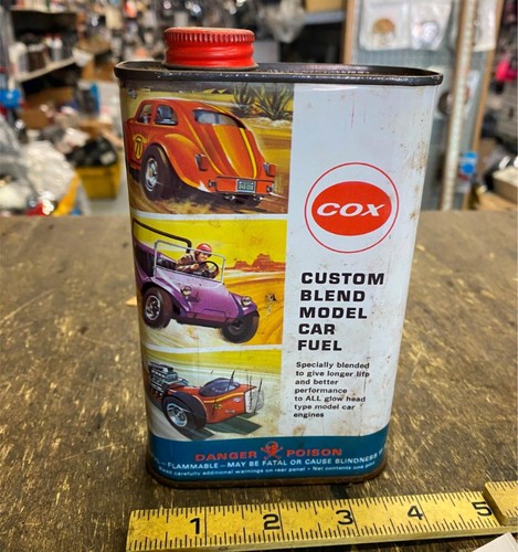 Vtg Cox RC Metal Model Fuel Oil Gas Tin Can Car Dune Buggy Beetle ...