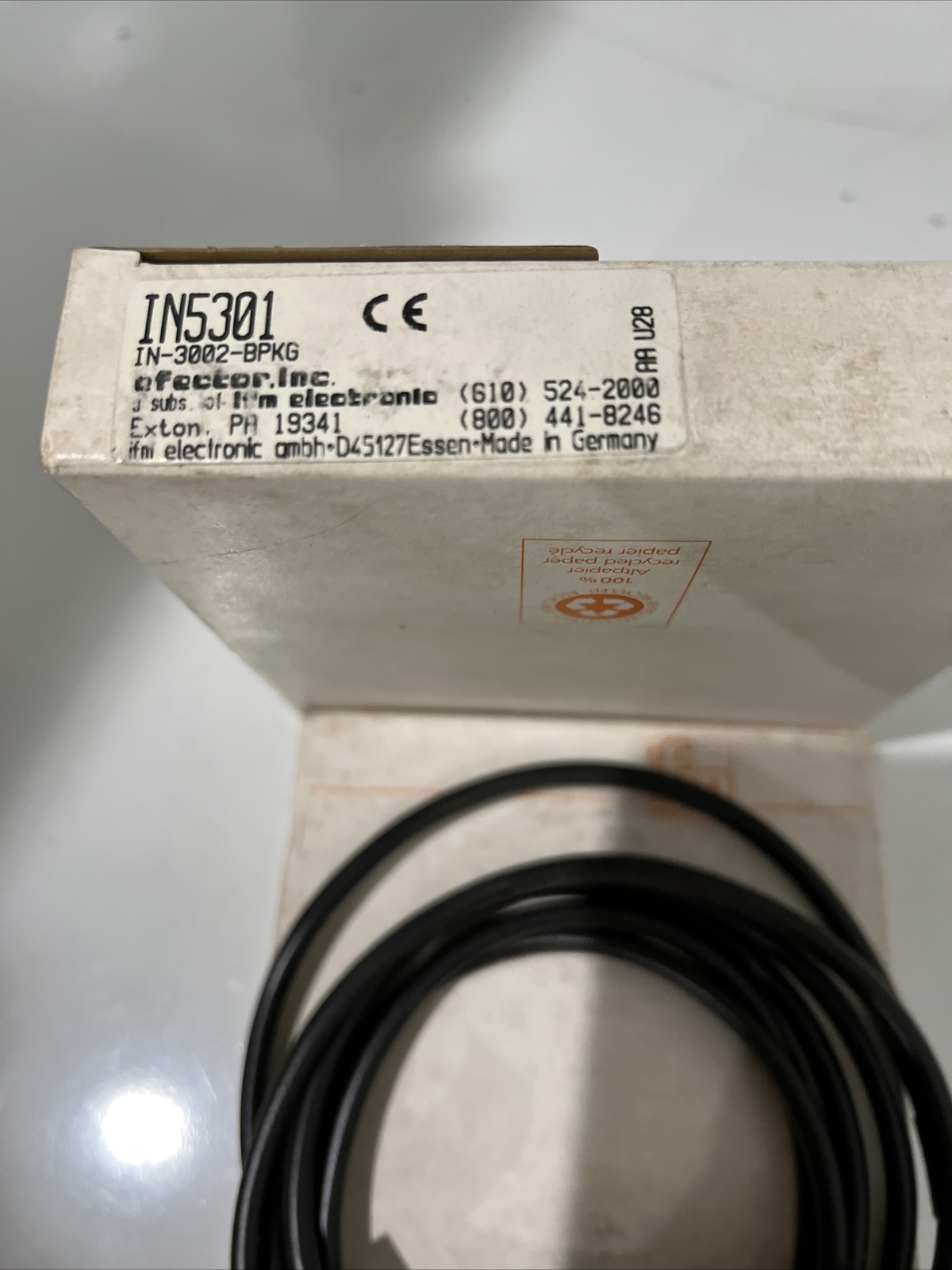 Surplus ifm EFECTOR Inductive Proximity Switch In5121 In-3002-bpkg for ...