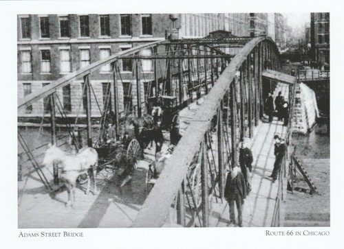 *Chicago Postcard-"The Adams Street Bridge" (1889) *Route 66-Chicago ...