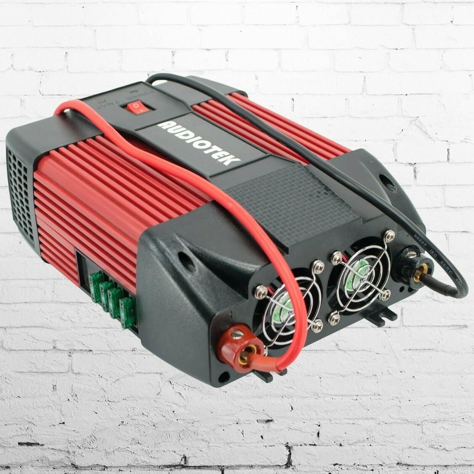 Audiotek 2000W Watt Power Inverter DC 12V AC 110V Car Converter USB ...