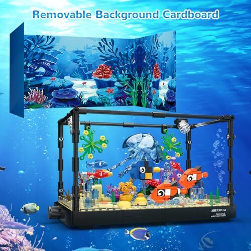 Fish Tank Building Set Movable Aquarium Building Toy 725PCS for Kids ...
