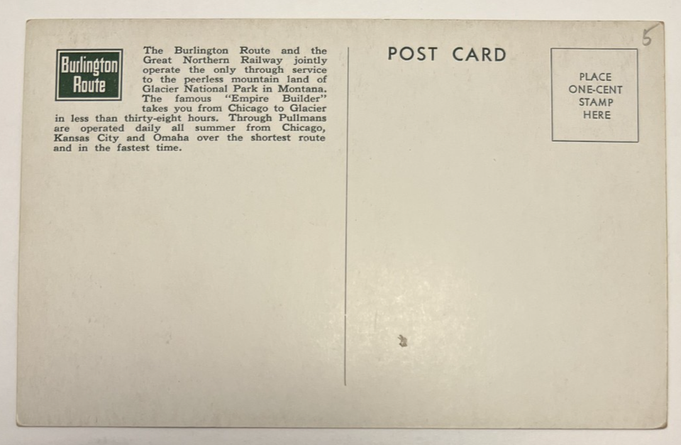 Going-To-The-Sun Highway, Glacier National Park, Burlington Route ...