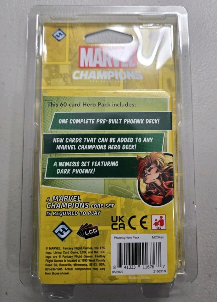 Marvel Champions LCG- Phoenix Hero Pack (English), RARE, New and Sealed ...