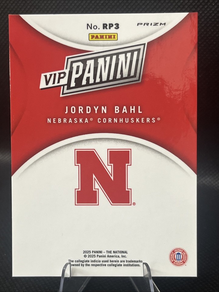 JORDYN BAHL 2025 Panini NSCC VIP Gold Pack BAJA TIGER STRIPE SP ...