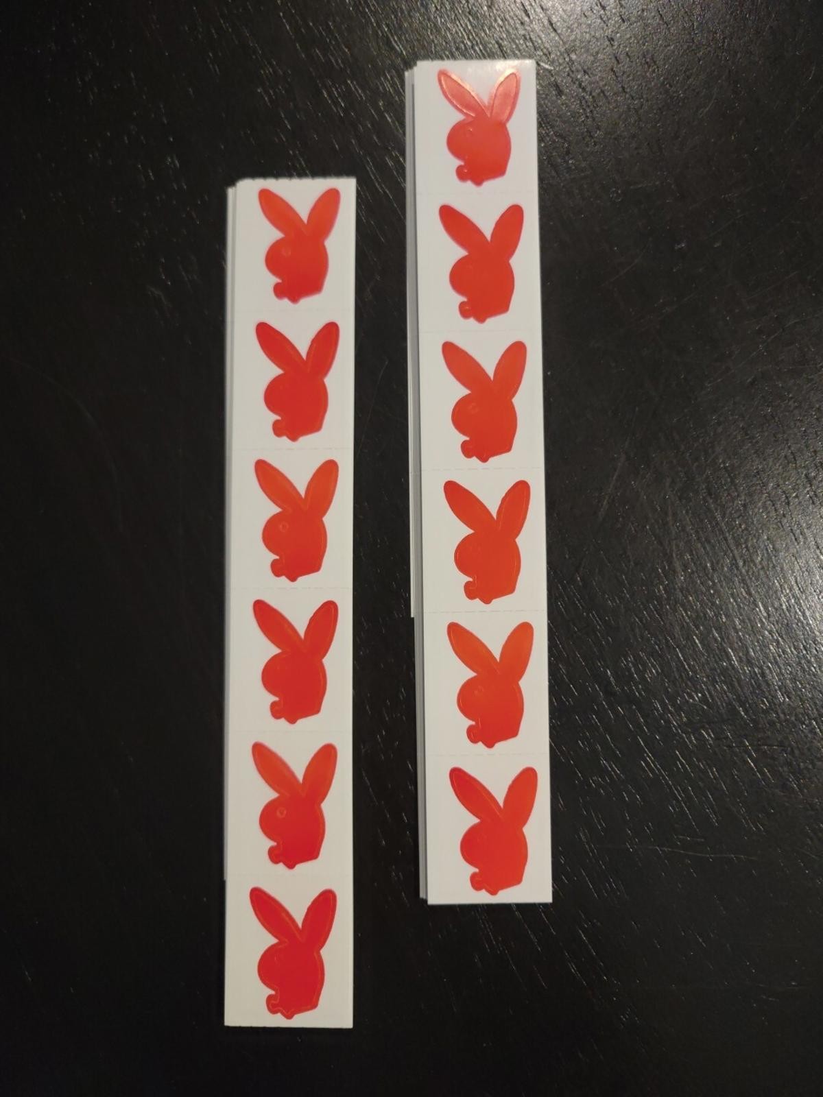 Playboy Bunny W/ BOW TIE TANNING STICKERS TATTOOS LOT 200 RED LEFT ...