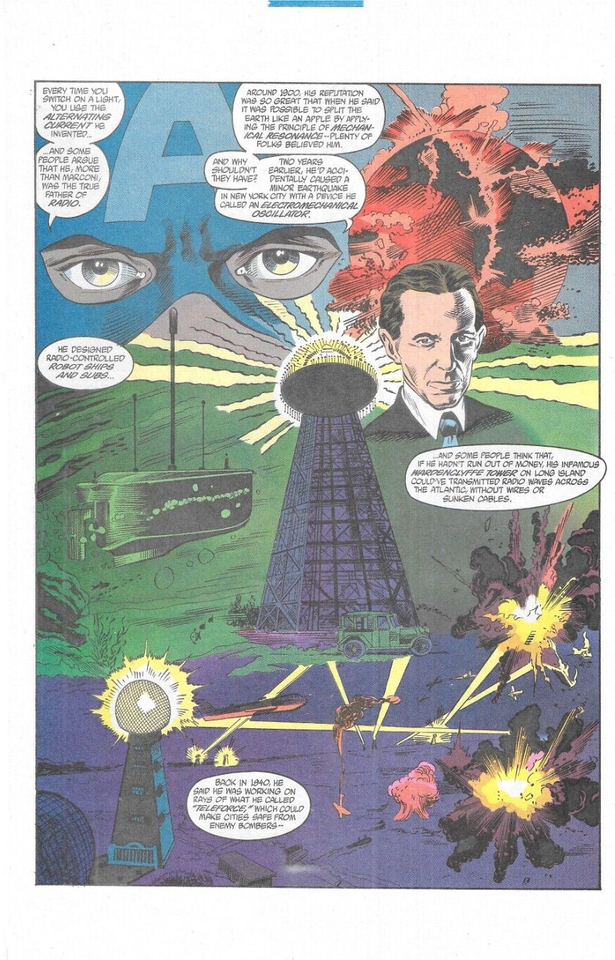 Captain America Comic 1 Medusa Effect Cover A Wyman First Print 1994 ...