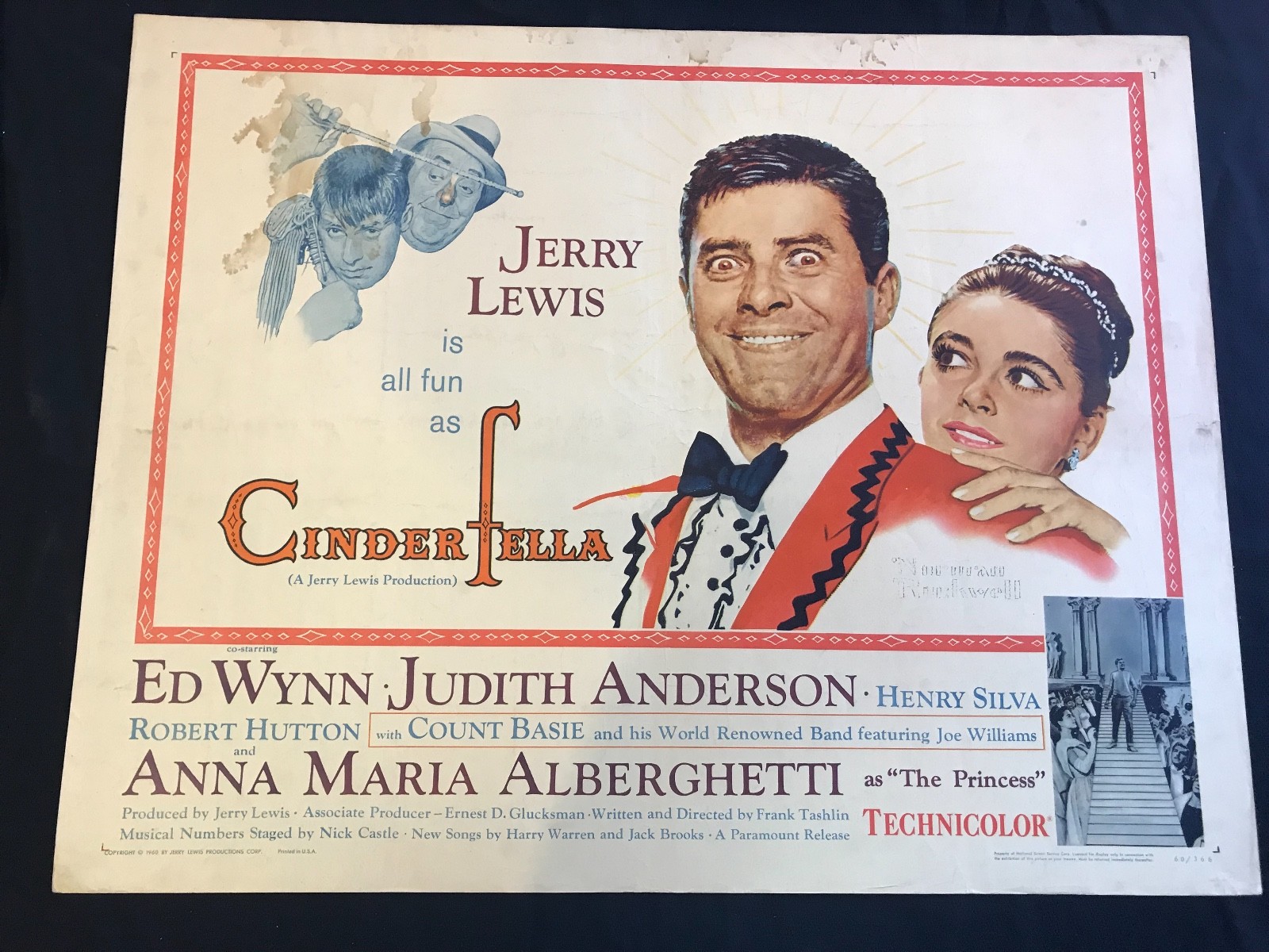 CINDERFELLA original 22X28 U.S HALF SHEET- JERRY LEWIS | eBay
