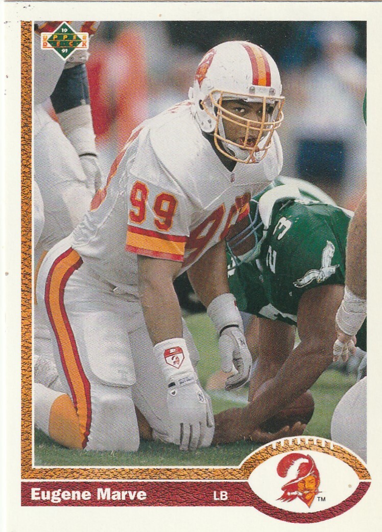FREE SHIPPING-MINT-1991 Upper Deck Eugene Marve #508 BUCS PLUS BONUS ...