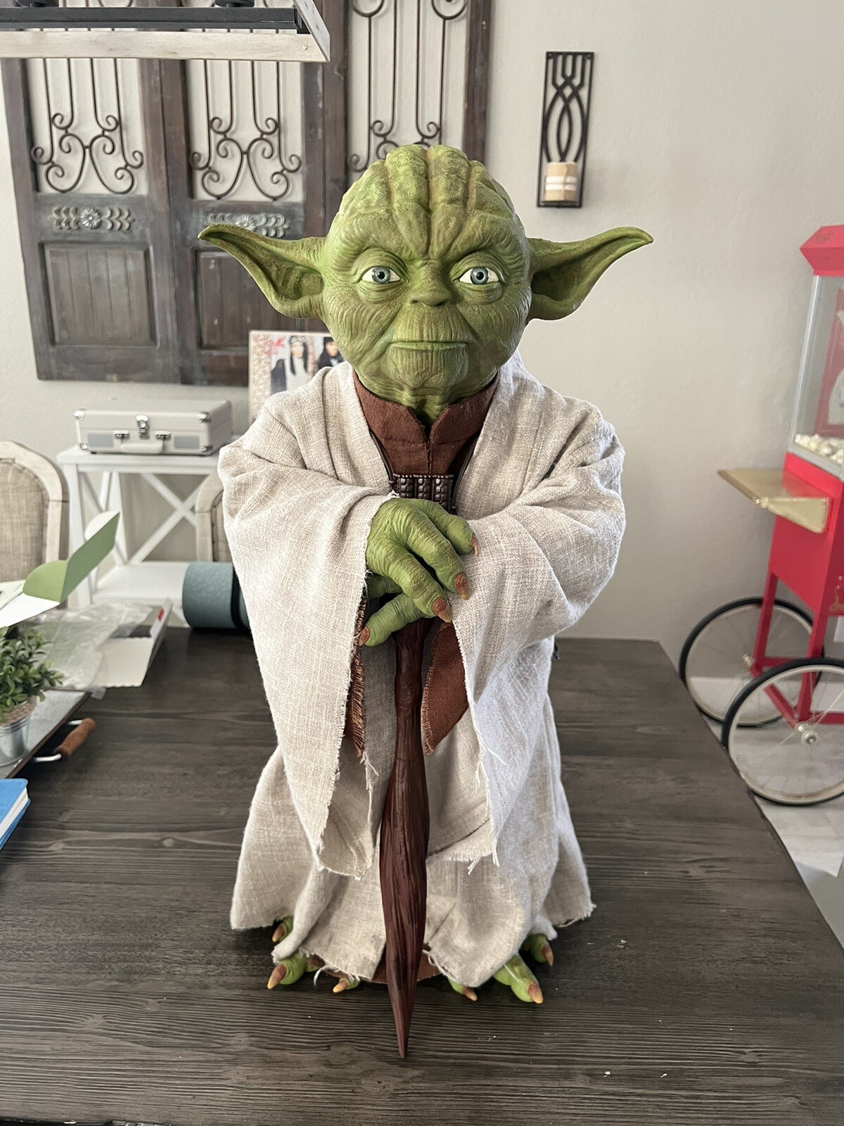 Life Sized 1:1 Star Wars Yoda Prop with Cloth Robes FREE SHIPPING! | eBay