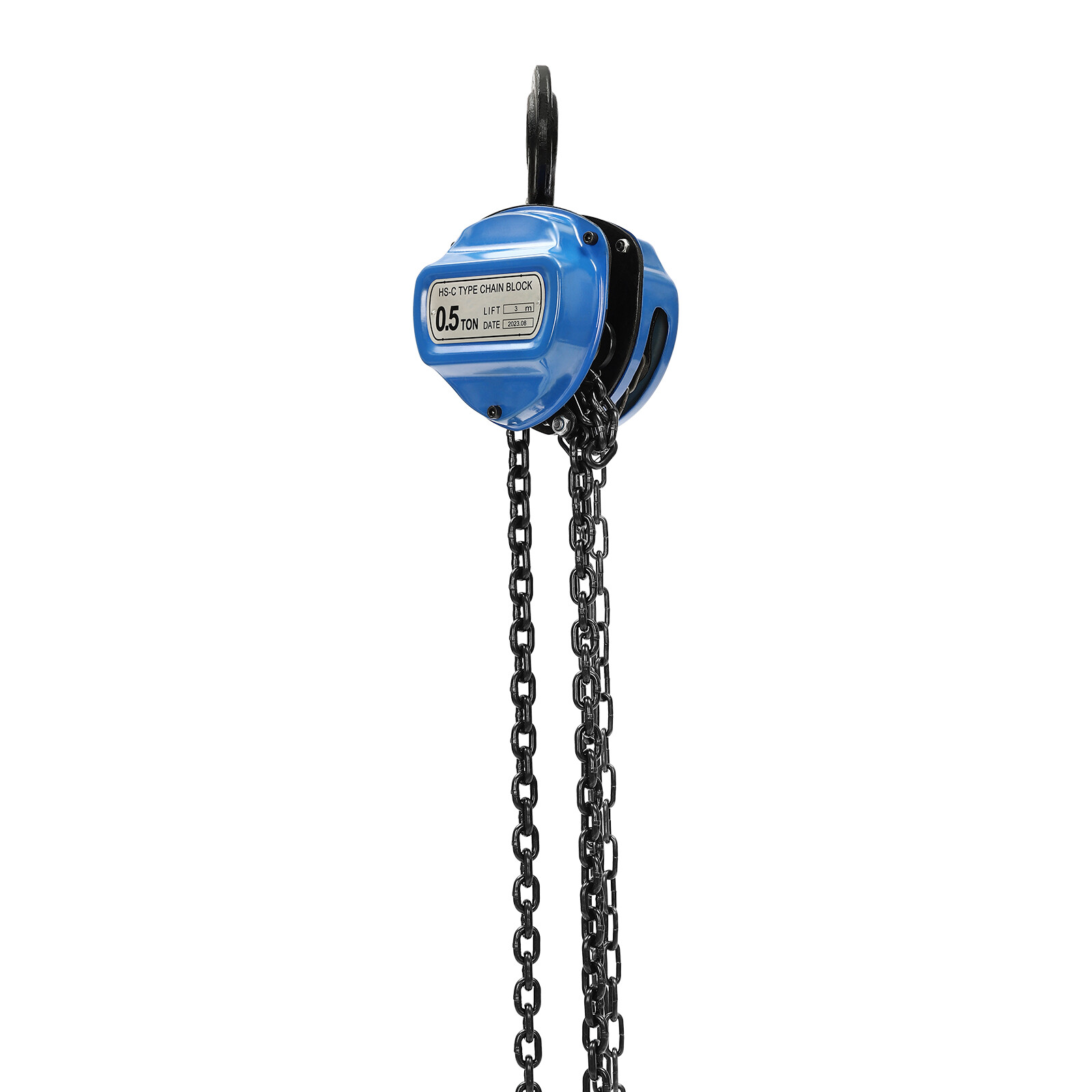 Hand Chain Hoist 0.5 Ton Manual Block with 360 Rotatable Hooks 3m Chain ...