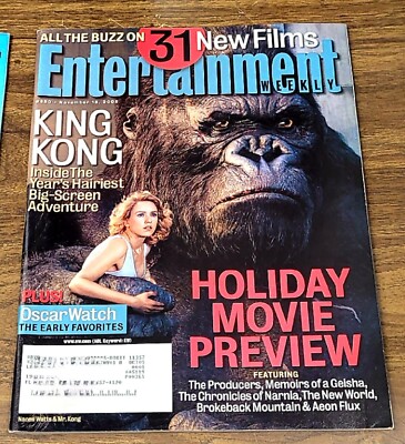 King Kong Naomi Watts Entertainment Weekly magazine November 18th 2005 ...