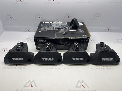 Thule Evo Flush Rail - One Size, Black 710600 4 legs + 4 locks and Key ...