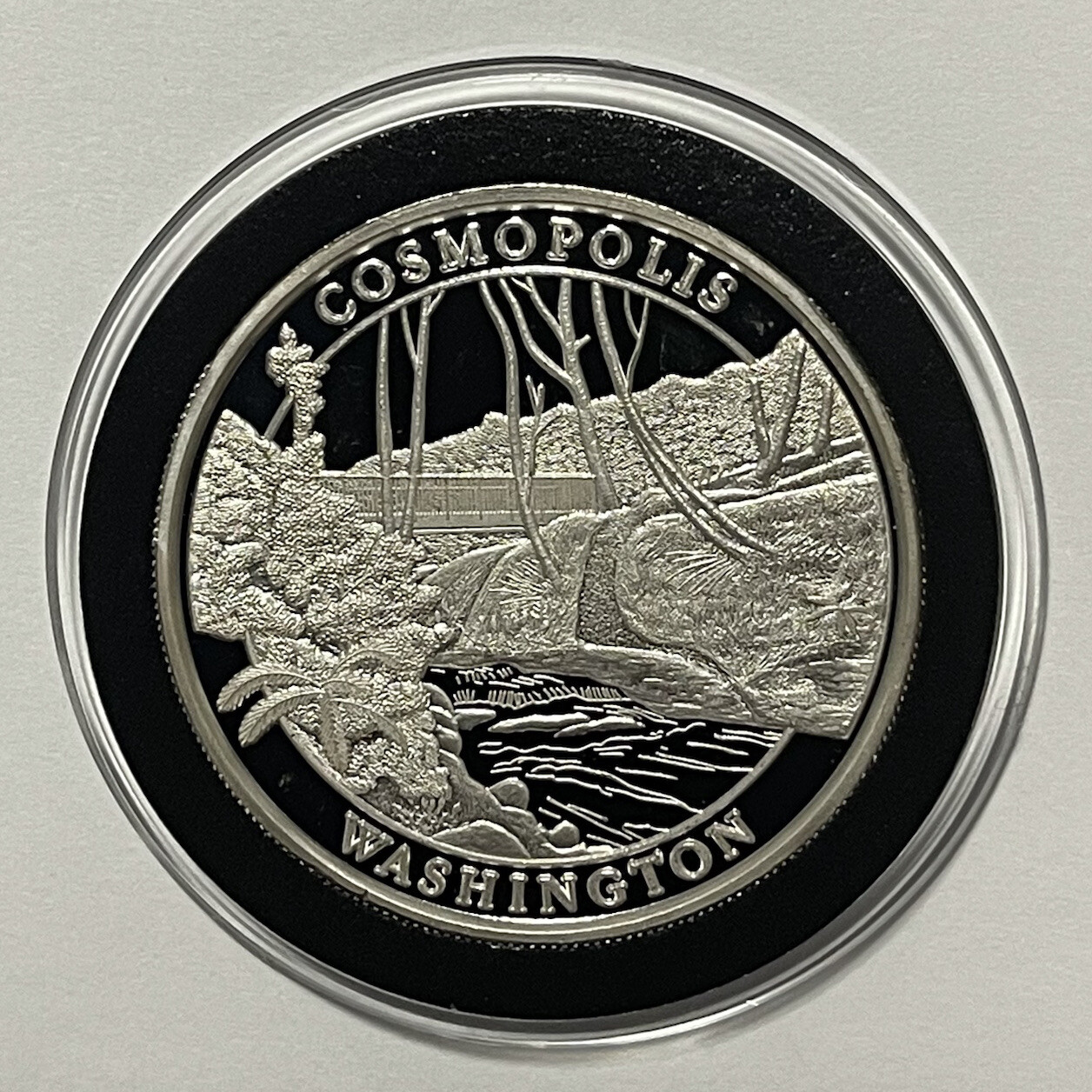 Cosmopolis Washington Centennial Coin 1 Troy Oz .999 Fine Silver Round ...