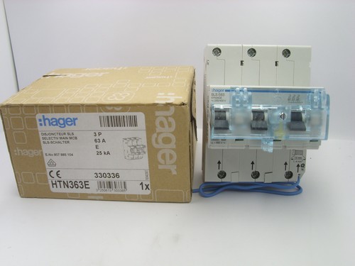 HAGER SLS Schalter HTS/HTN 335 340 350 363 380 E C 3-pol.Sammelschiene ...