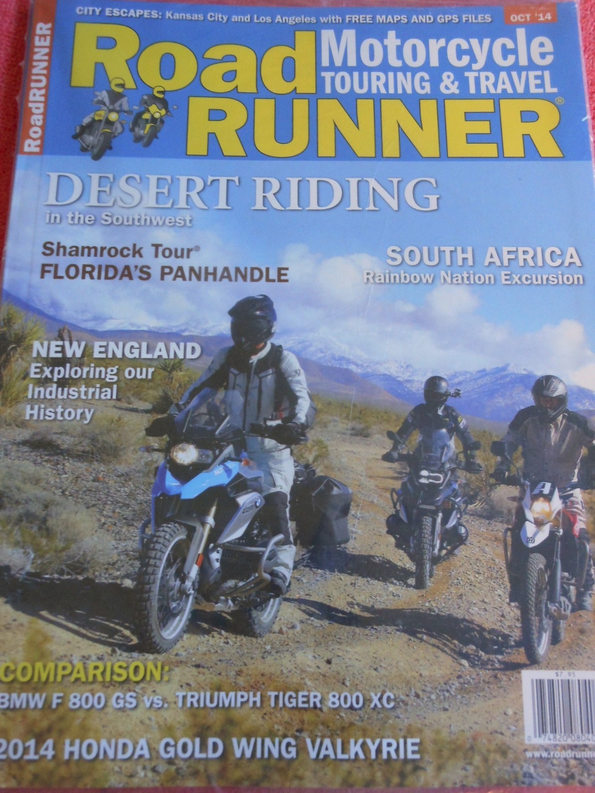 ROAD RUNNER MOTORCYCLE TOURING & TRAVEL MAGAZINE OCTOBER 2014 DESERT ...