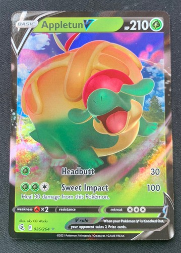Appletun V 026/264 Fusion Strike Ultra Rare Holo Pokemon TCG Card NM | eBay