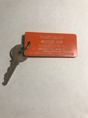 Hospitality Motor Inn Hotel Motel Room Key Fob with Key Fort Wayne ...