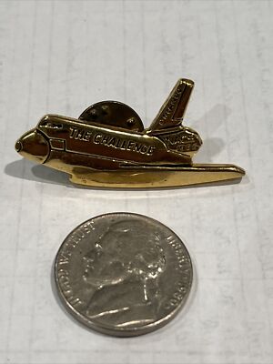 Antique Challenger Space Shuttle Lapel Pin 1986 NASA Gold tone | eBay