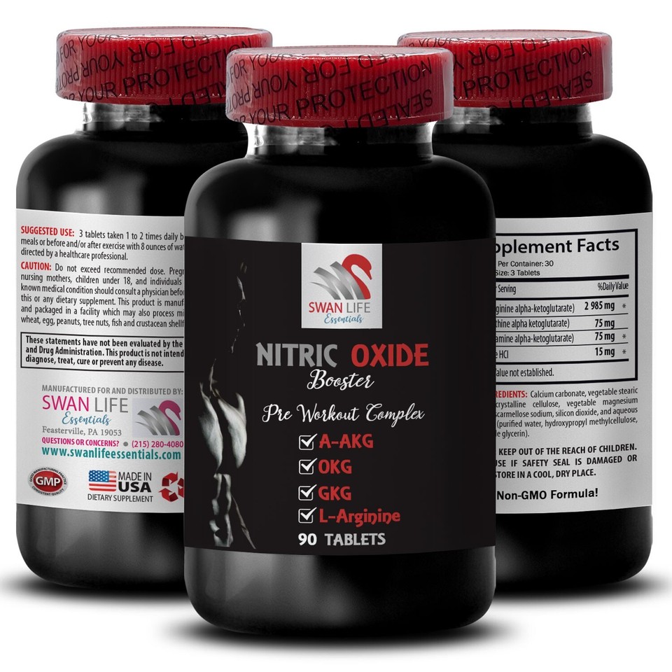 Dynamic Drive - NITRIC OXIDE BOOSTER - Pulse Power 3 Bottle 270 Tablets ...