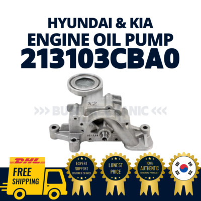 GENUINE OEM Hyundai Kia Engine Oil Pump 213103CBA0 Azera Santa Fe ...