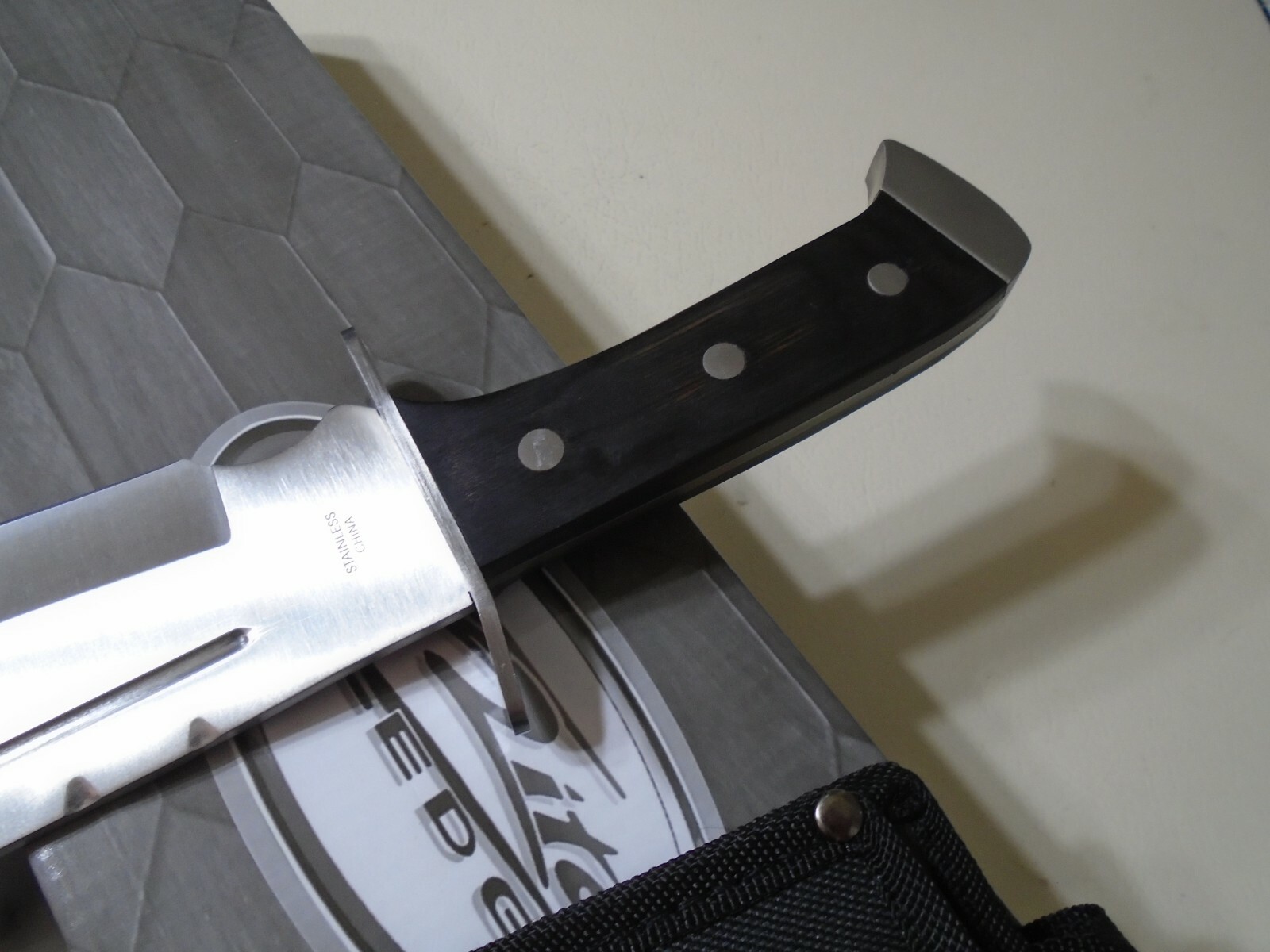 Rite Edge Huge Brimstone Machete Sword Chopper Knife Full Tang Fixed ...