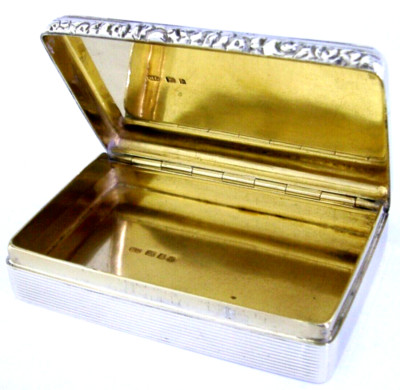 Boxes - Solid Silver Table Snuff