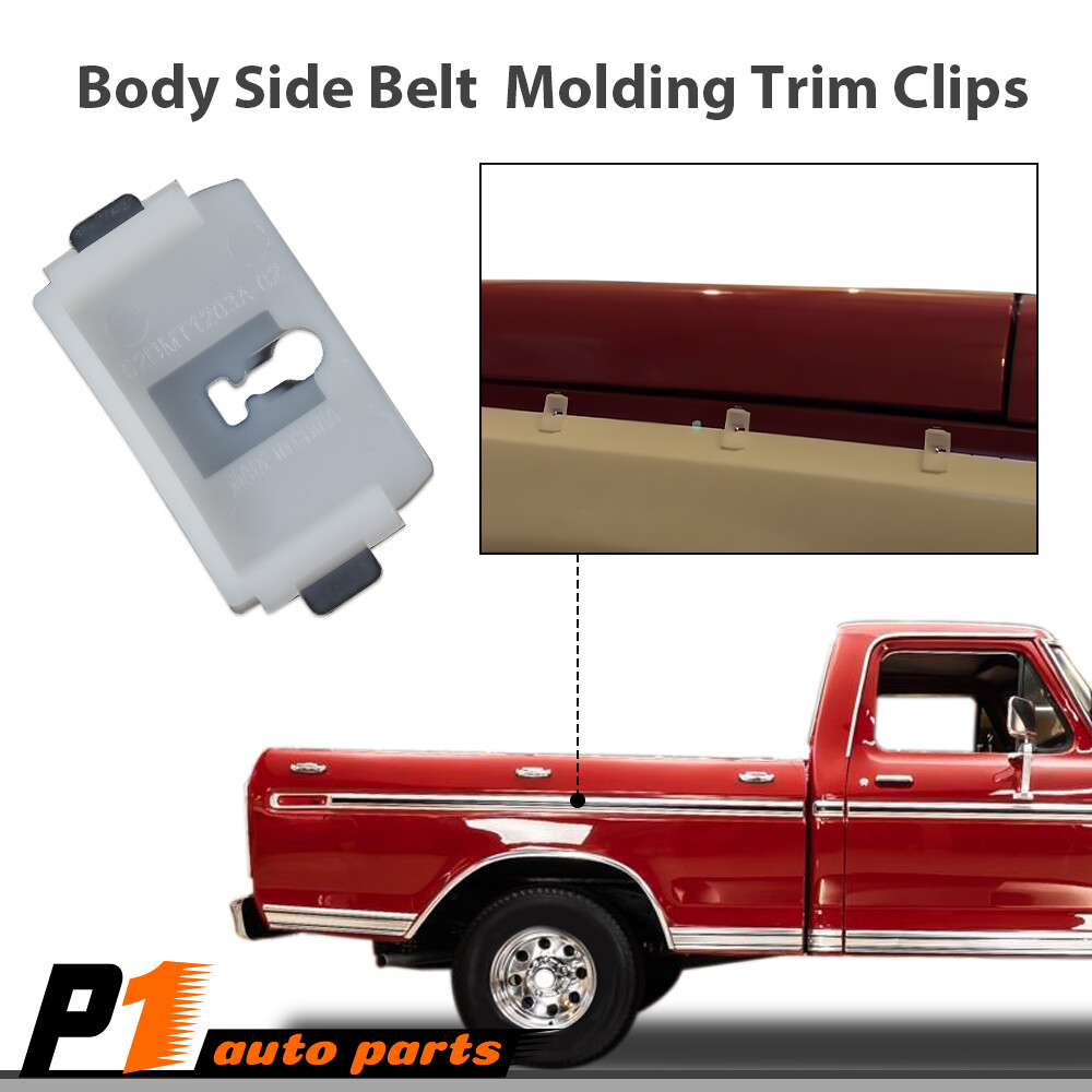 Fit For 73-79 Ford F100 F150 F250 Truck Cab Bed Side Belt Molding Trim ...