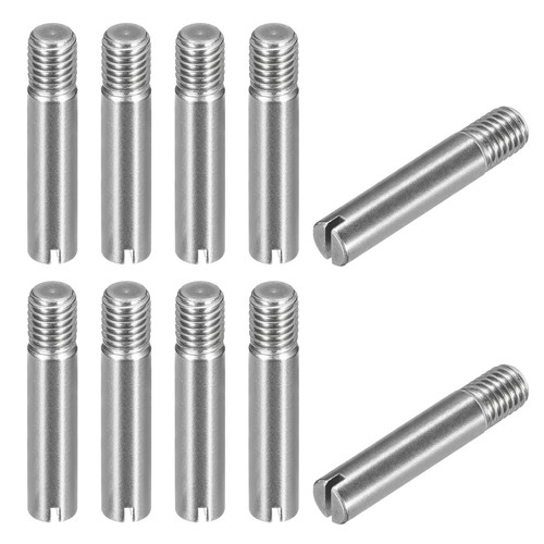 10Pcs M10 x 50mm Slotted Cylindrical Pin 304 Stainless Steel Dowel ...