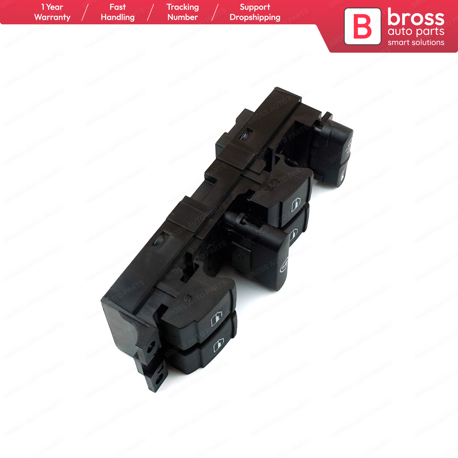 Window Control Panel Master 9-pin Switch Front Left Door for VW Seat ...