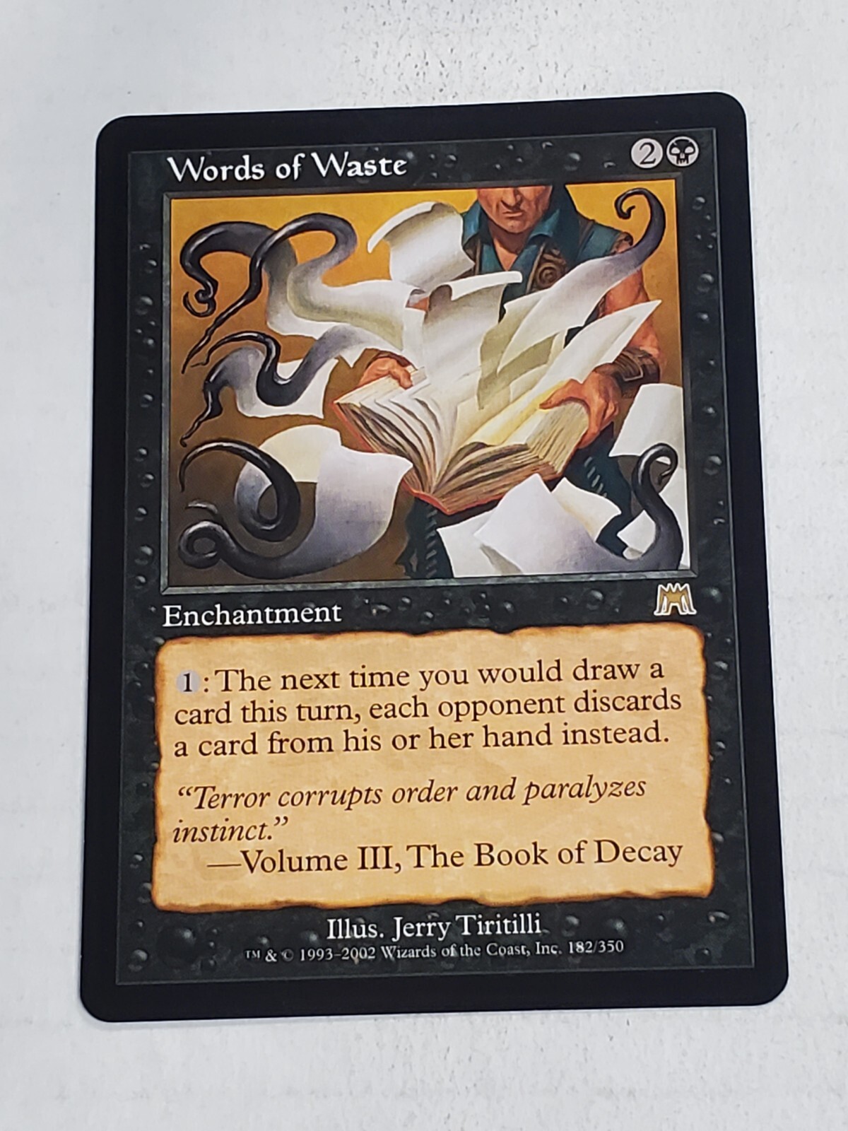 MTG Words of Waste (Onslaught/Black/R) - BGM | eBay