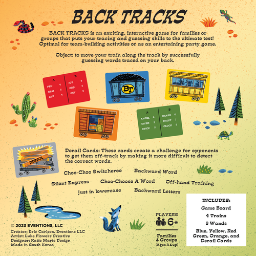 Back Tracks Board Game - Interactive Family Game, Word Guessing, Party ...